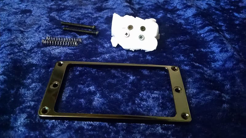 Ibanez Flat Cosmo Black Pickup Ring Metal Complete | Reverb