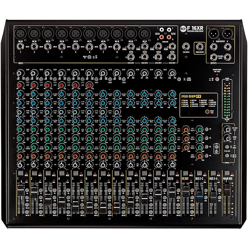 RCF F-16XR 16-Channel Mixer With FX and Recording Regular | Reverb