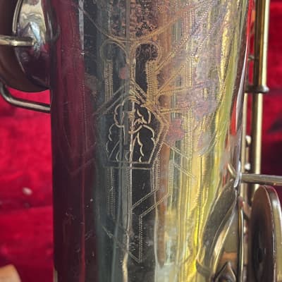 Vintage Conn transitional tenor saxophone naked lady | Reverb