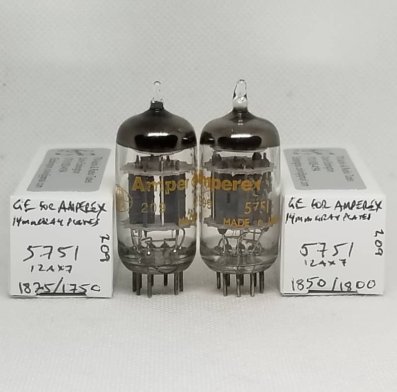 Amperex Orange Globe made by GE JAN 5751 Gray Plate Well | Reverb