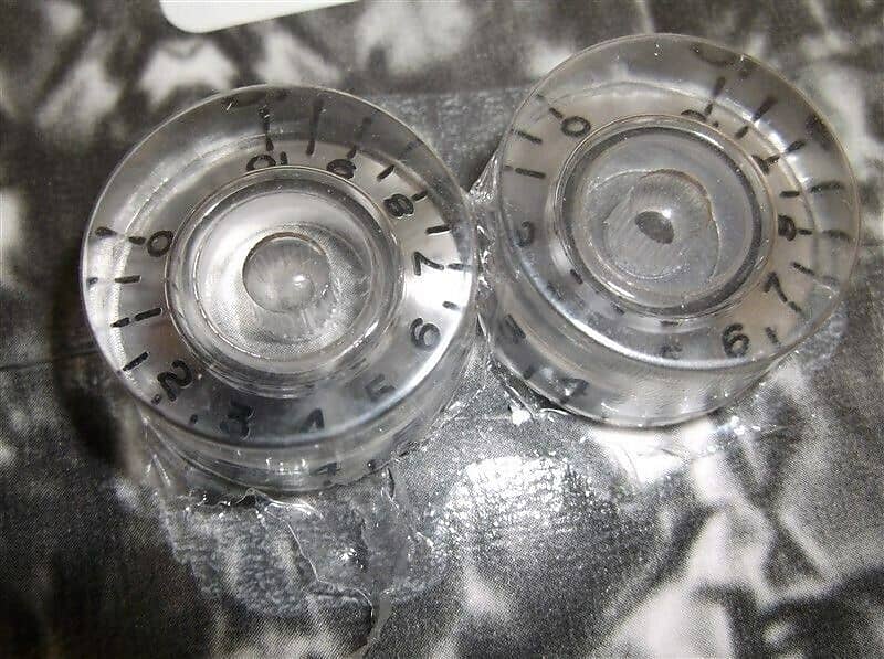 Speed Knobs (2) For Guitar - CLEAR | Reverb