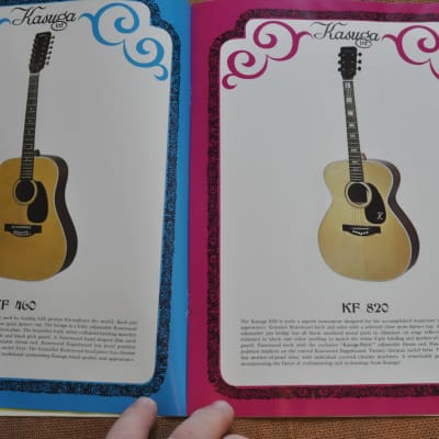 Kasuga Guitars. Vintage catalog booklet brochure. ca 1971. | Reverb