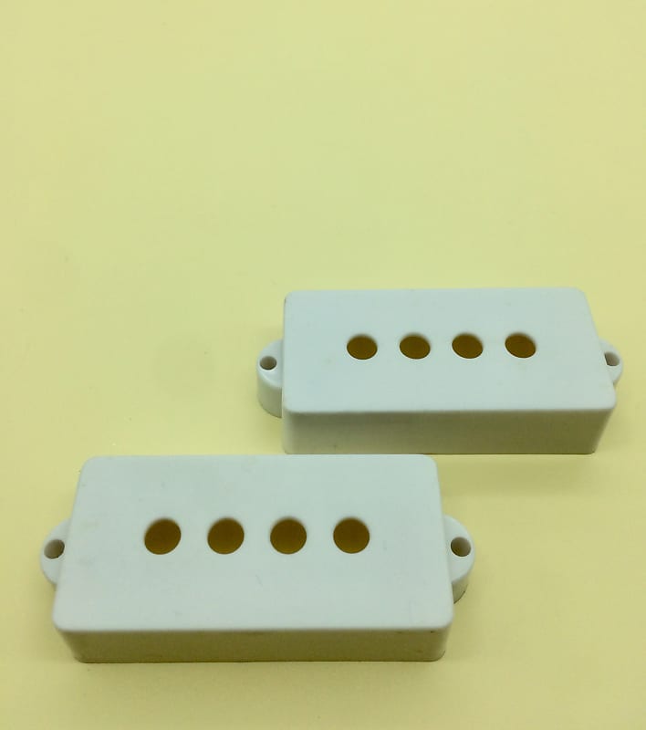 Fender Precision P-Bass Style Pickup Covers White | Reverb