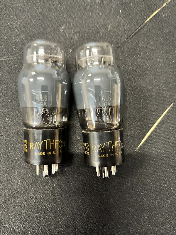 Raytheon 6l6ga pair | Reverb