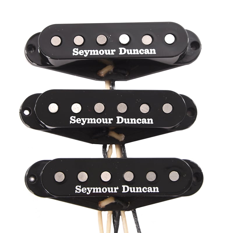 Seymour Duncan Custom Shop Psychedelic Strat Set Black | Reverb