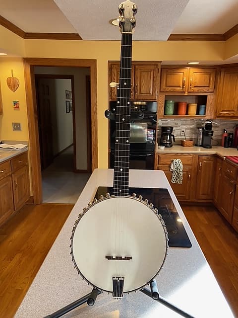 ca 1914 Rettberg & Lange Supertone 5 String Banjo | Reverb