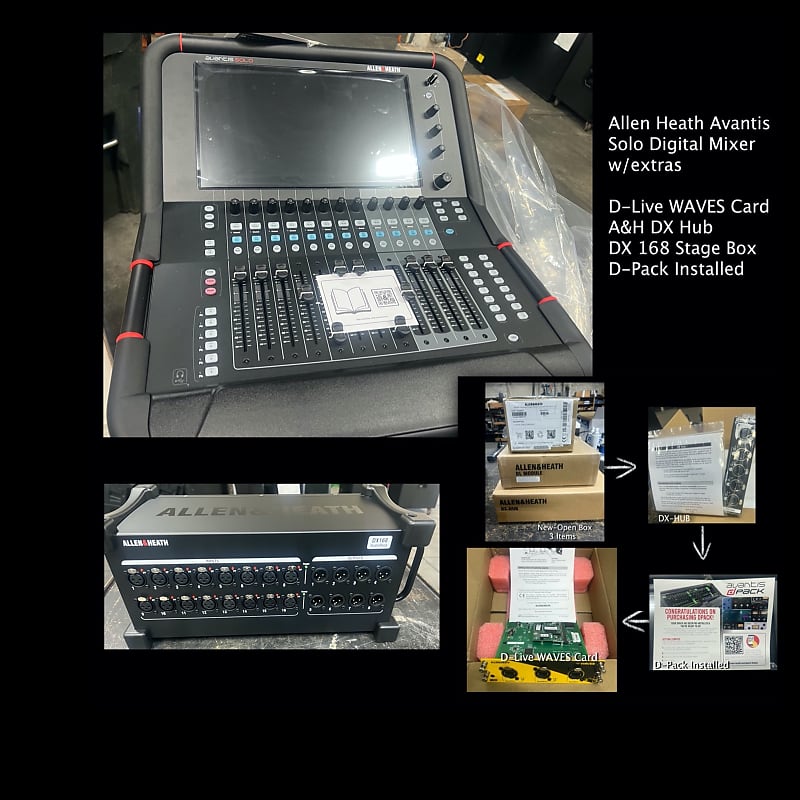 Allen & Heath Avantis Solo w/DPack + DX 168 Hub | Reverb