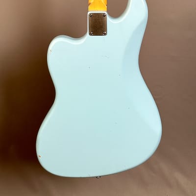 Nash B-6 Baritone Guitar 6-String Bass - Sonic Blue | Reverb