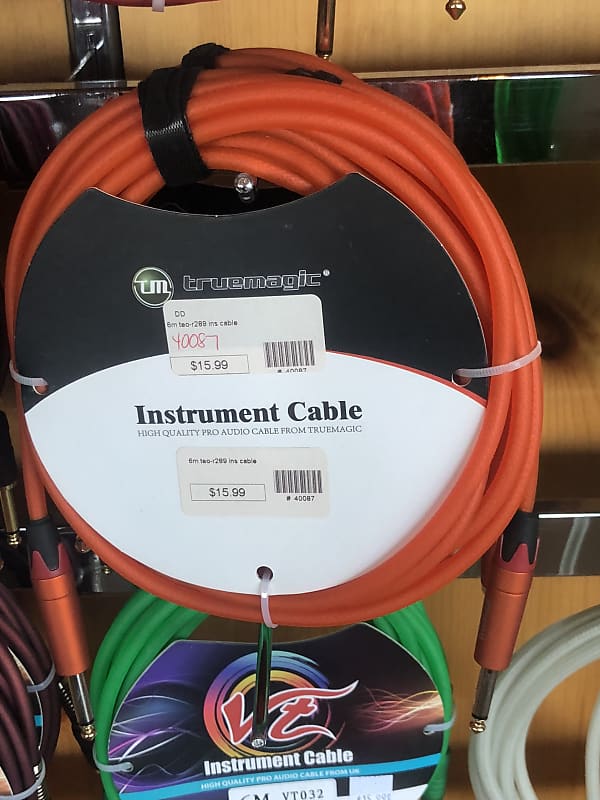 Truemagic TEO-R289 High Quality Pro Instrument Cable 6m 20ft | Reverb