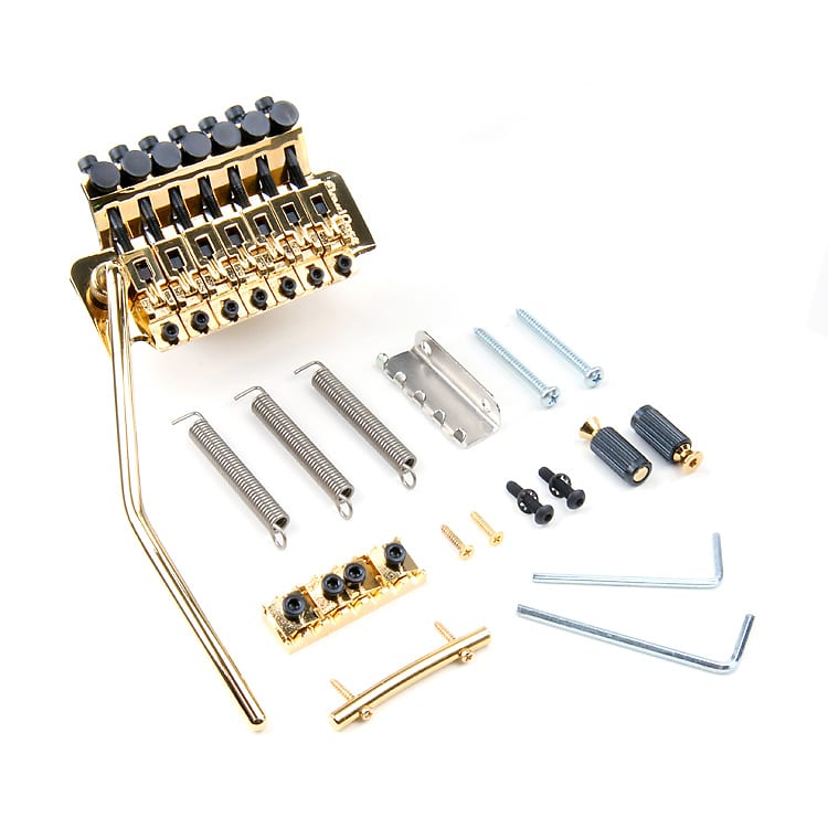 Authentic Floyd Rose Original 7-String Tremolo System - Gold | Reverb