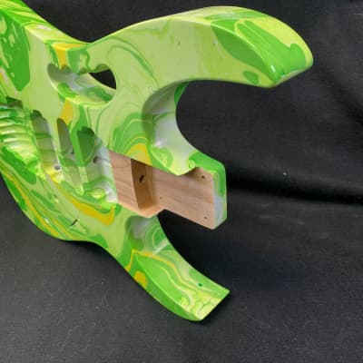 Swirled Alder 6 string Jem style guitar body, HSH, OSNJ - | Reverb