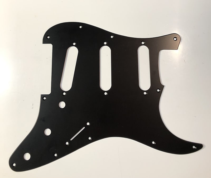 Stratocaster Style Aluminum Pickguard Black Aluminum | Reverb