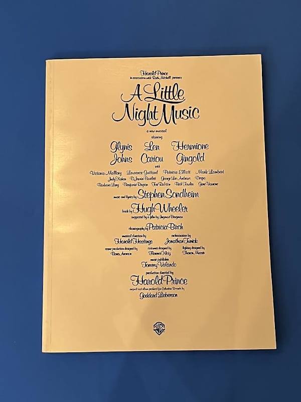 A Little Night Music Musical Score Book | Reverb