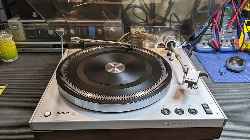 Vintage Made In Holland Philips GA212 Turntable Free Safe | Reverb