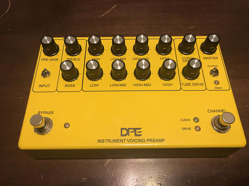 DPE Intersound IVP Preamp Pedal 2022 Yellow | Reverb