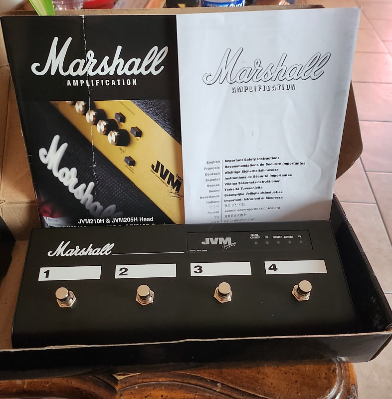Marshall JVM 4 WAY FOOTSWITCH PEDL-00045 w/ Box & Manuals | Reverb