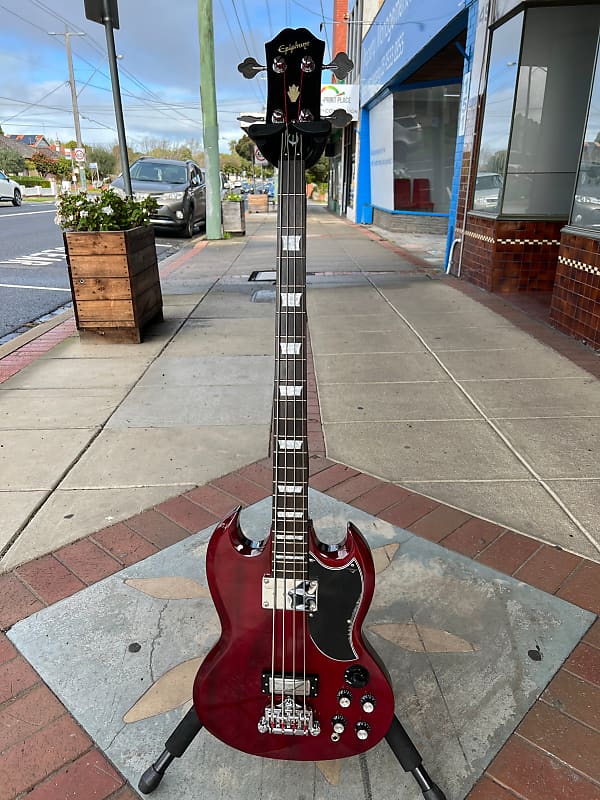 Epiphone EB3 | 4-String | Cherry Red | Reverb