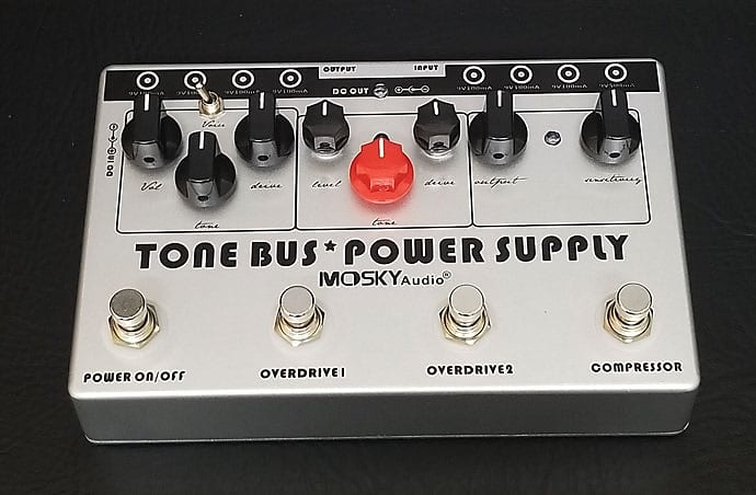 Mosky Audio Tone Bus Dual Overdrive + Compressor + Power | Reverb