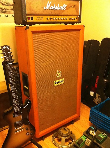 Orange 6x12 Speaker Cabinet 1972 Orange Tolex (Original) | Reverb