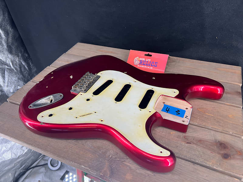Real Life Relics Strat® Stratocaster® Body Aged Candy Apple | Reverb