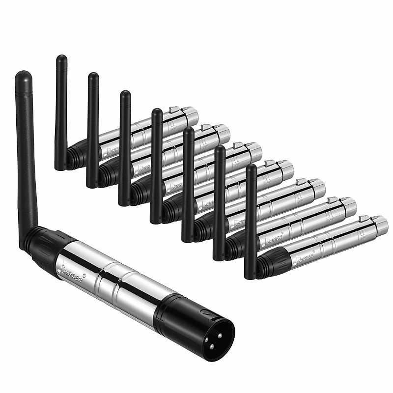 Wireless Dmx 7 Receivers & 1 Transmitter, Dmx512 Wireless | Reverb