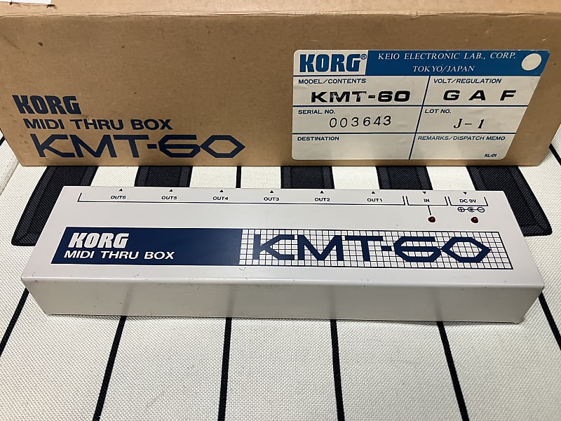 Korg KMT-60 MIDI Thru Box with original boxing and manual | Reverb