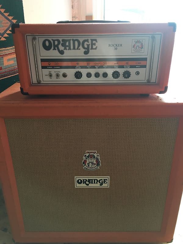 Orange Rocker 30 Head and PPC412 240W Cabinet Orange Tolex | Reverb