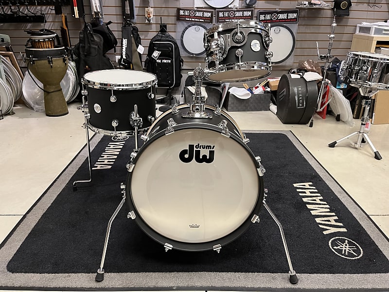 DW Design Series Mini-Pro Drum Set Black Satin 18/10/13 | Reverb