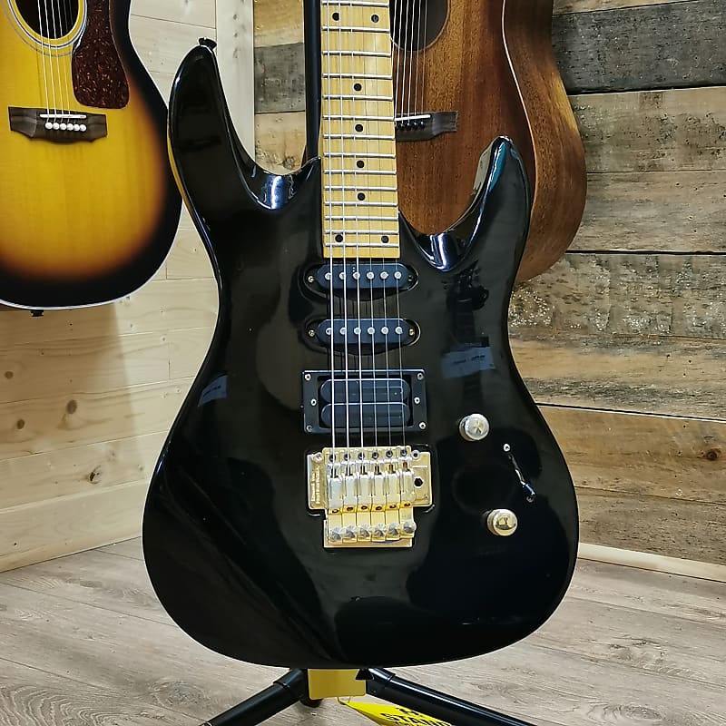 Samick YV-162 HSS '90s MIK - Gloss Black | Reverb