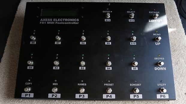 Axess Electronics FX1 Midi Foot Controller 2006 Black | Reverb