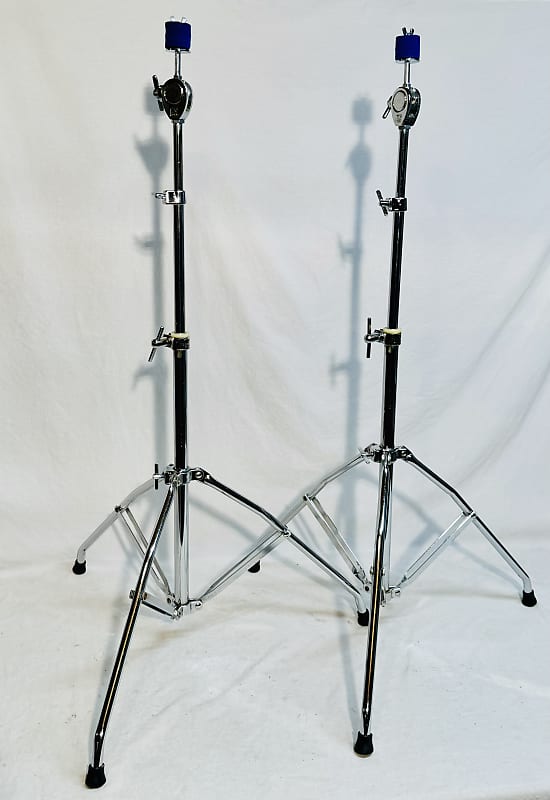 PAIR Slingerland Vintage 1977 Tubular Leg Buddy Rich Cymbal | Reverb