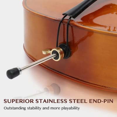 Glarry GC101 4/4 Full-Size Acoustic Cello Retrovert | Reverb