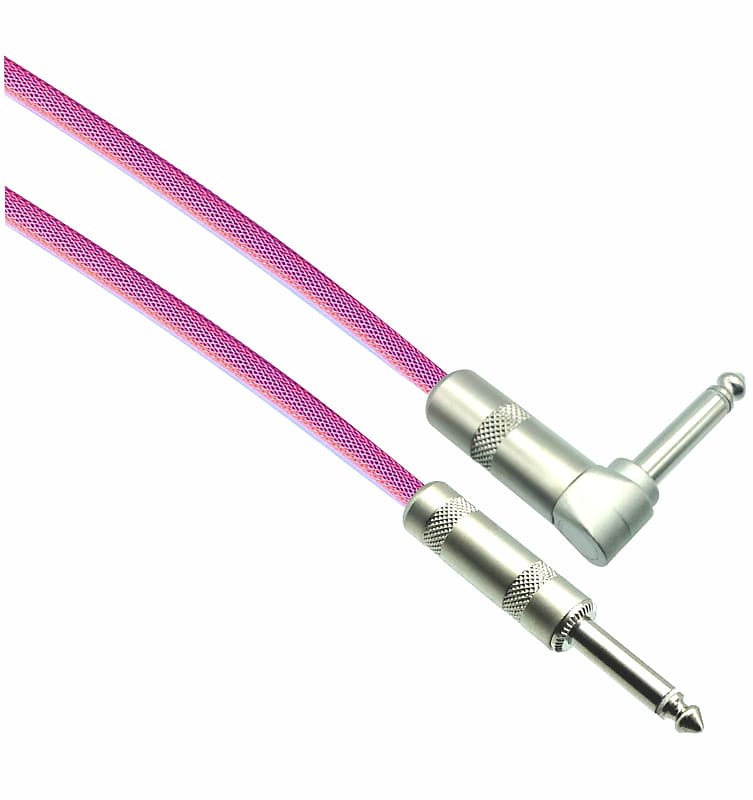 NEON PINK Designer Series Guitar Cables - 1/4" Straight to | Reverb