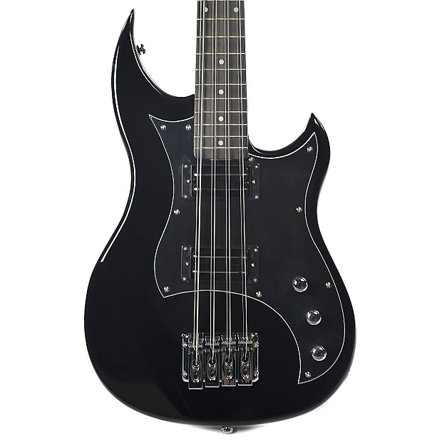 Hagstrom HB8-BLK Short Scale 8-String Bass Gloss Black | Reverb