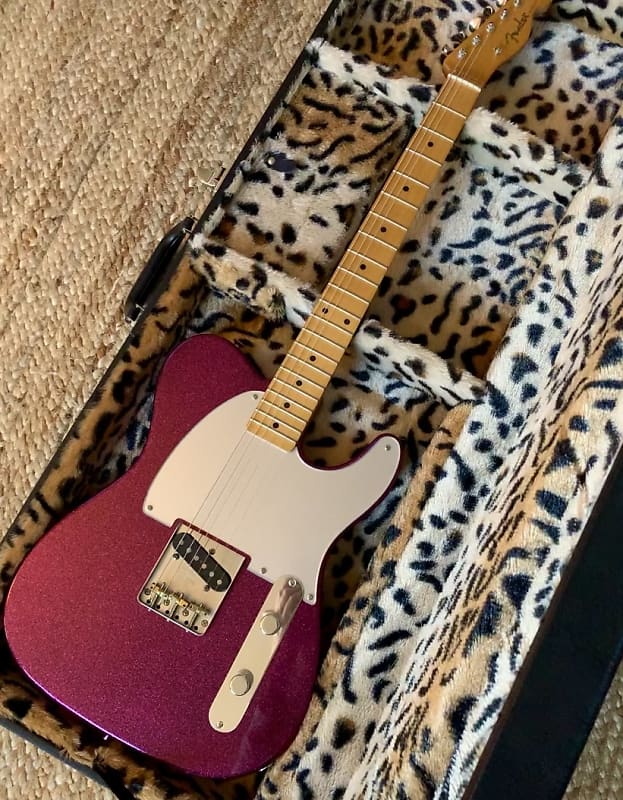 Fender/Warmoth Custom Telecaster Junior 2021 Fuchsia Flake | Reverb
