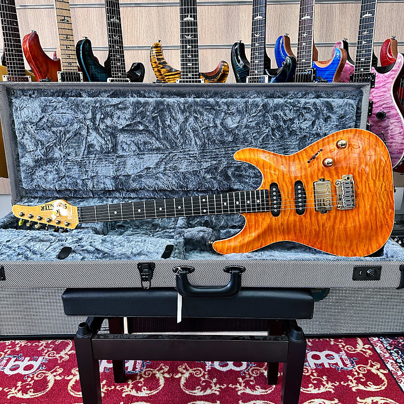 Schecter California Classic 6-TR Trans Amber | Reverb