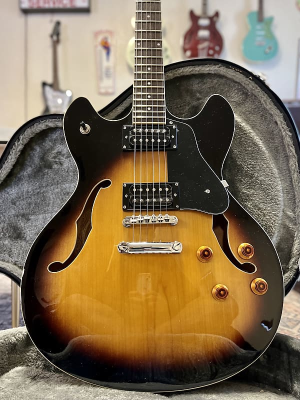 Washburn HB-30 TSK Sunburst Semi Hollow “Mint Condition” | Reverb