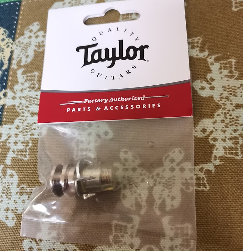 Taylor end pin plug, jack hole plug, nickel 4500 | Reverb