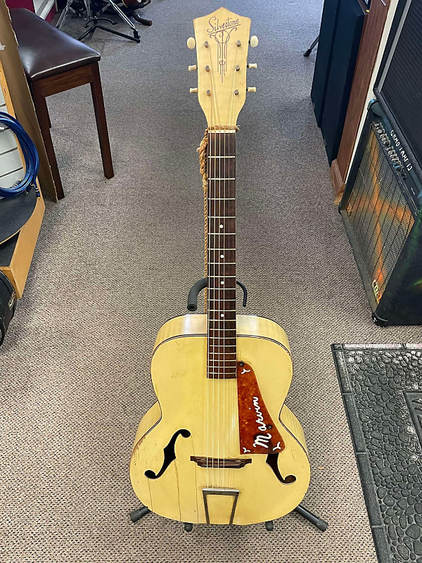 1950's Silvertone Wind chime F Hole Archtop Acoustic Guitar | Reverb