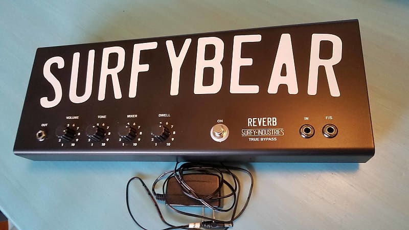 Surfy Industries SurfyBear Spring Reverb Pedal (Metal) | Reverb