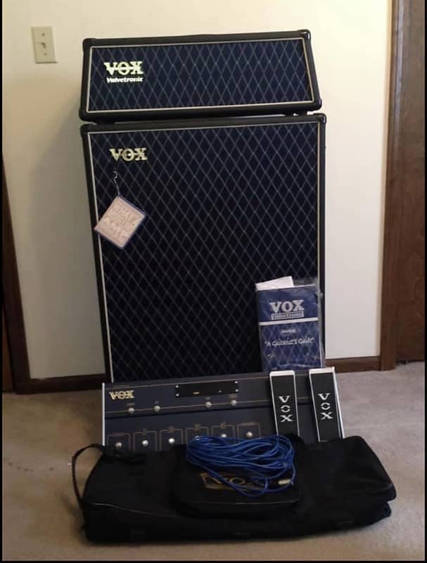Vox Valvetronix half stack w/ foot controller AD120VTH AD412 | Reverb