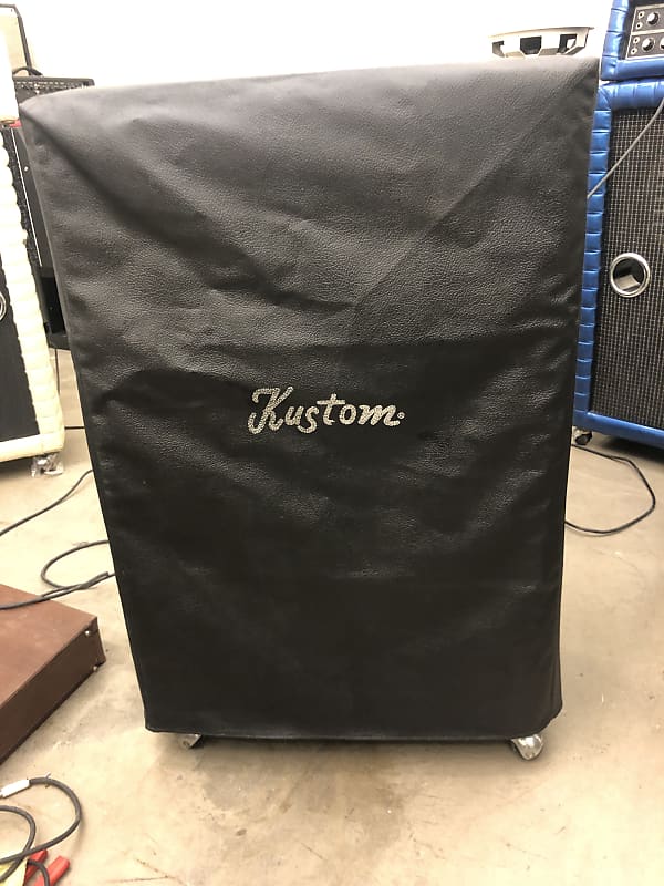 Kustom 2-15 Cab Cover 1972 - Black Mint condition New Old | Reverb