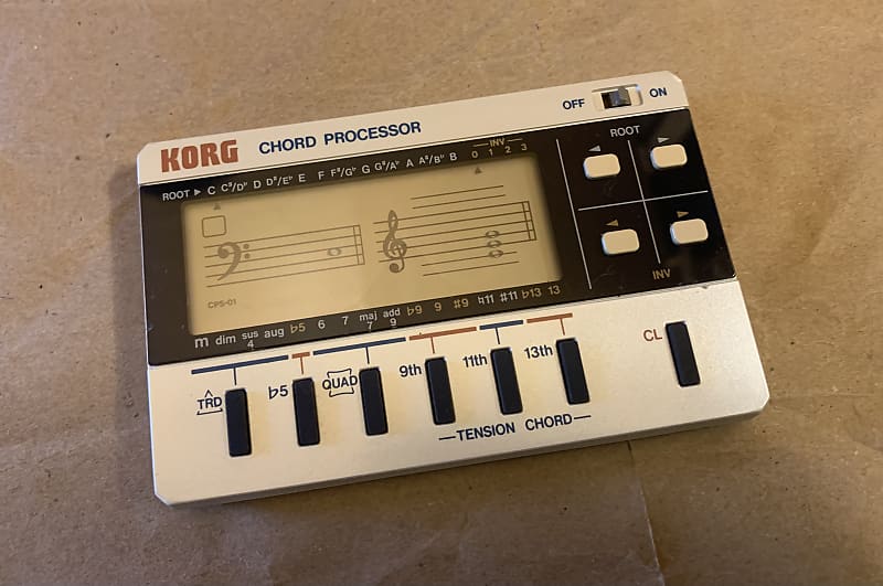 Korg Chord Processor 80s rare MINT pocket size digital chord | Reverb