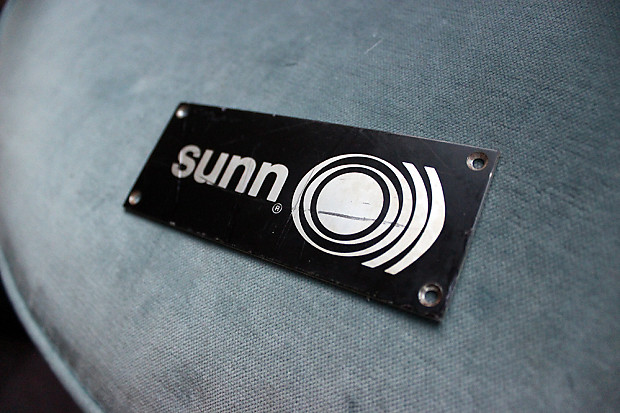 Vintage Sunn Amp Emblem Speaker Cabinet Logo Amplifier Badge | Reverb