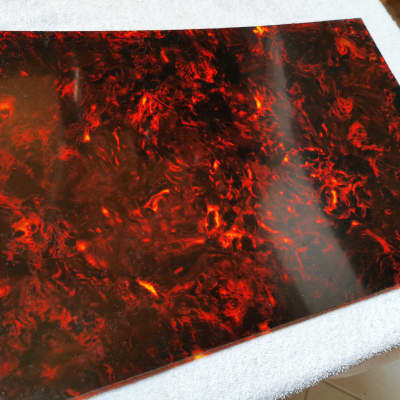 Thick celluloid tortoise shell pickguard blank | Reverb