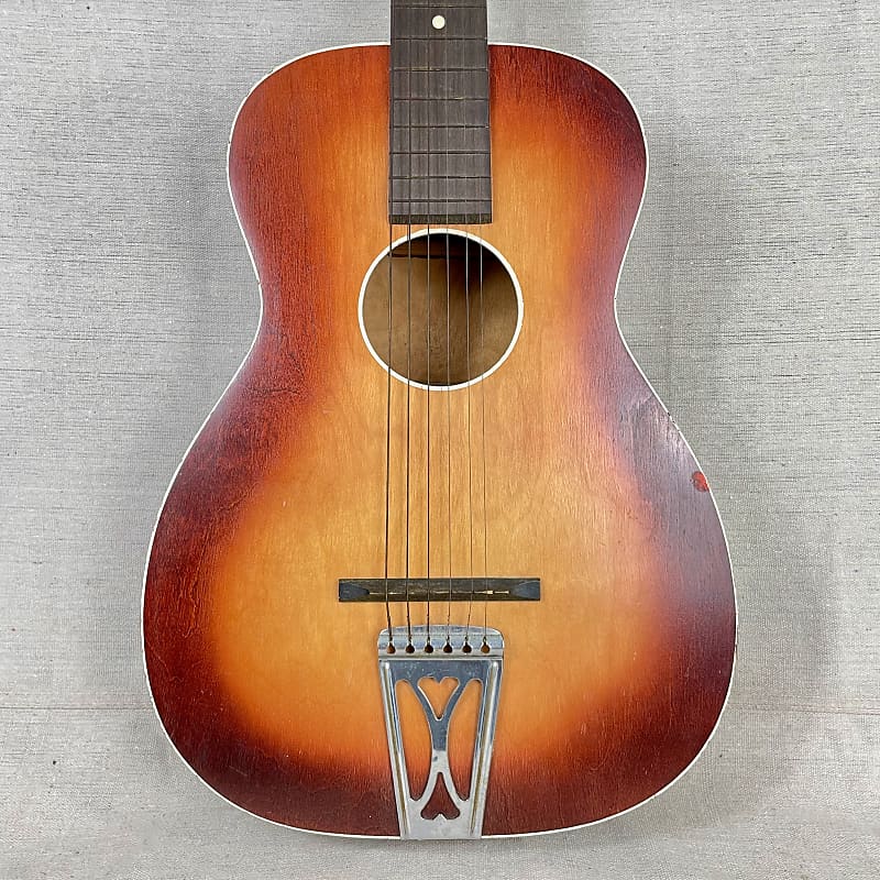 Silvertone Model 605 Harmony H8286 1956 Shaded Sunburst | Reverb