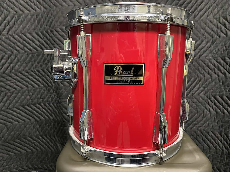 Pearl Export 1980's Red 10x10" tom | Reverb