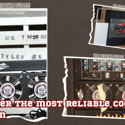 GRIFFIN Rackmount Exhaust Fan (4 PACK)| 3U Ultra-Quiet Triple | Reverb