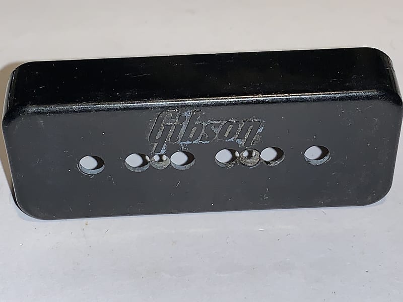 Gibson P90 Embossed Pickup Cover 1971-72 Black | Reverb