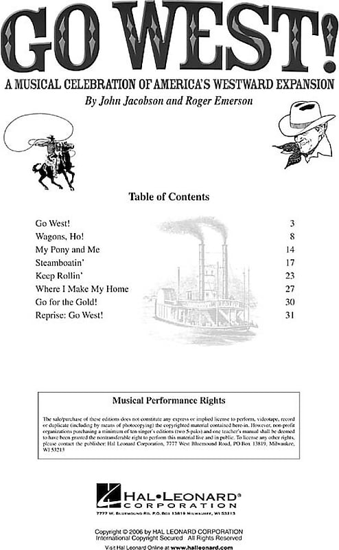 Go West! - A Musical Celebration of America's Westward | Reverb